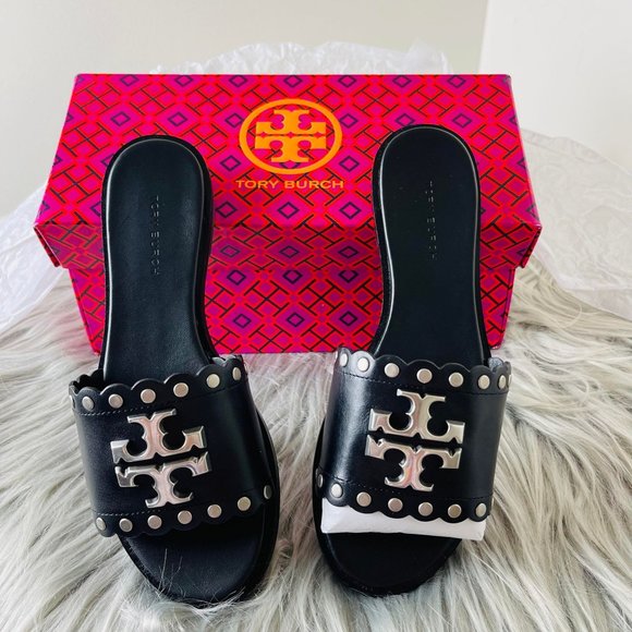 Tory Burch | Shoes | Tory Burch Everly Slide Paris Nappa | Poshmark